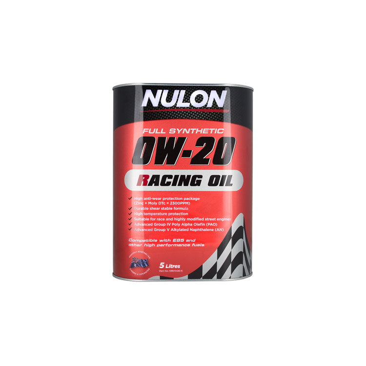Nulon Racing Oil Full Synthetic 0W-20 5L NR0W20-5 - Premium Car Care
