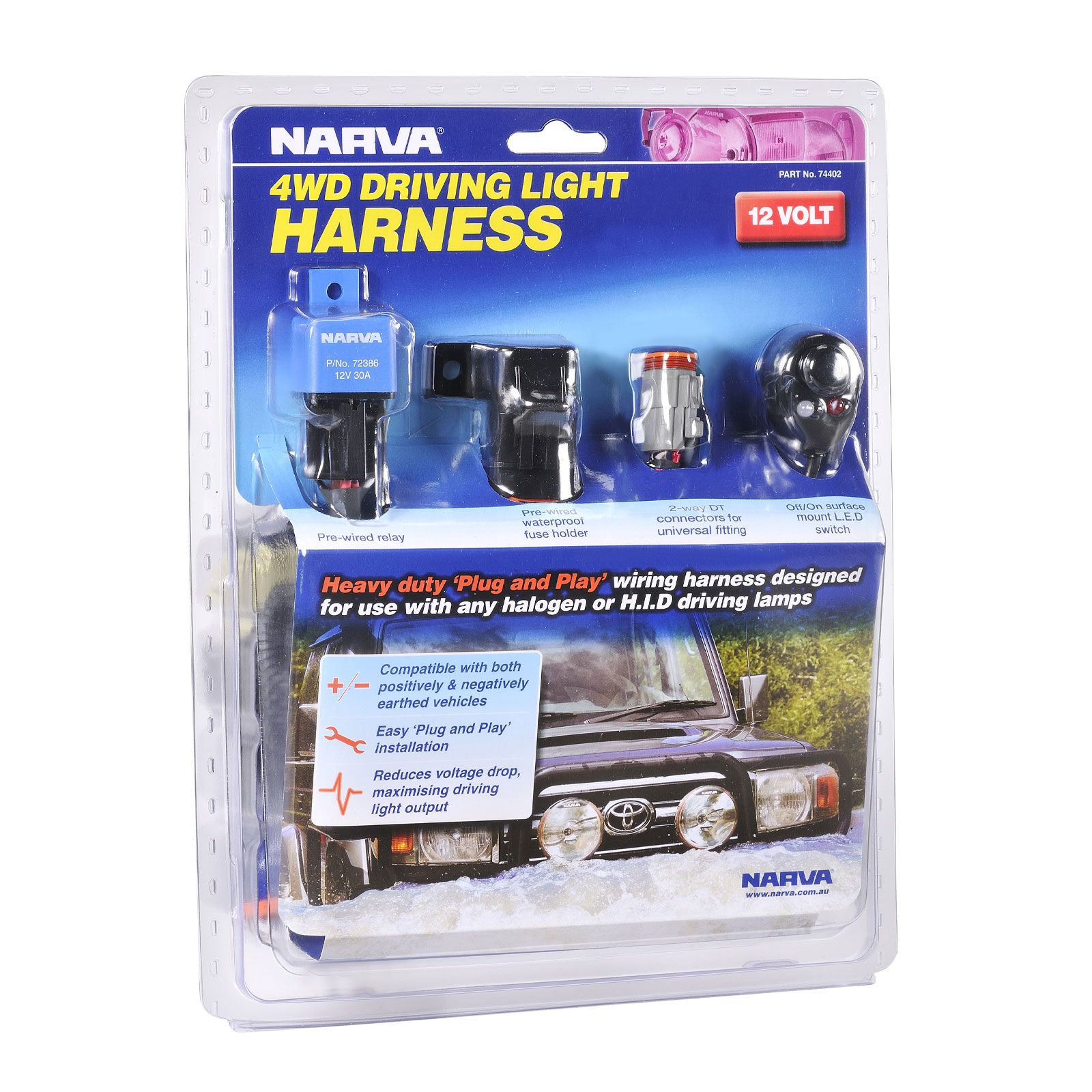 NARVA 4WD 12V DRIVING LIGHTS HARNESS -74402 - Premium Car Care