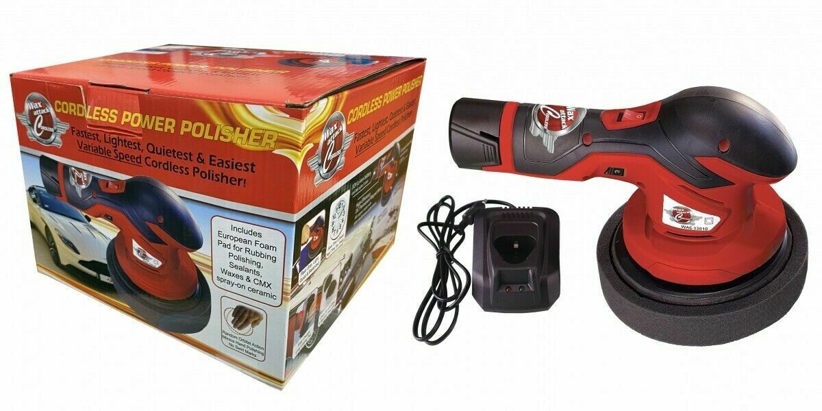 Wax Attack Cordless Portable Polishing Buffing Kit Lithium Battery New ...