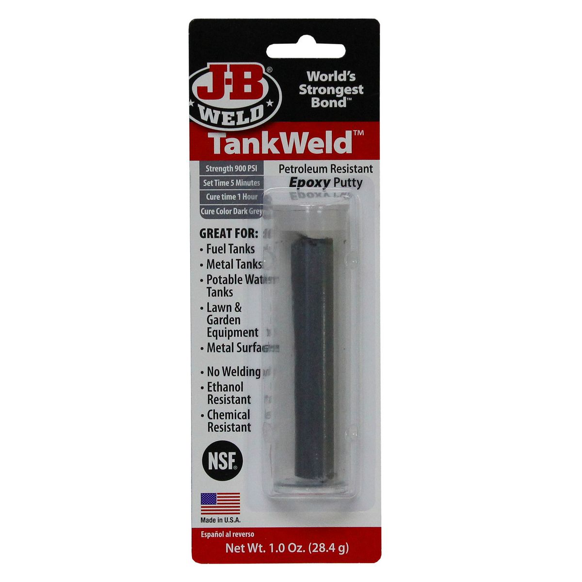 J-B WELD TANK WELD PETROLEUM RESISTANT EPOXY PUTTY 28.4g 8217 - Premium ...