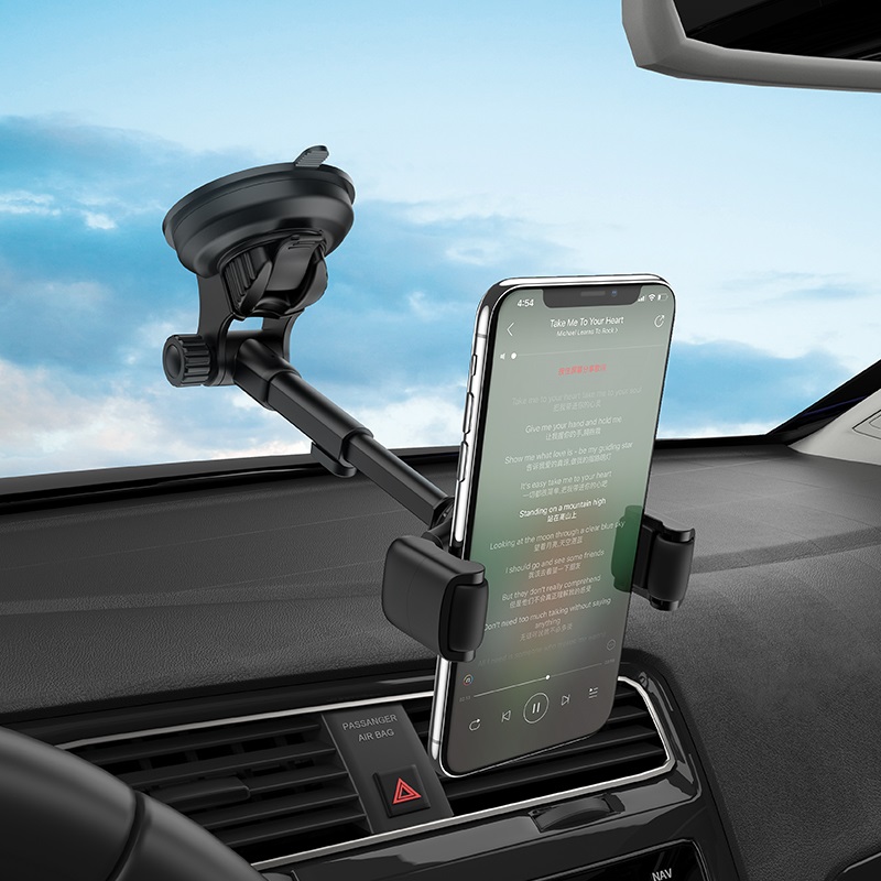 HOCO Car holder “S12 Lite” Dashboard Suction Base - Premium Car Care